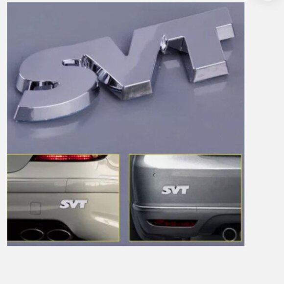 Mustang GT | Accessories | New Ford Silver Svt Auto Car Side Rear Trunk ...